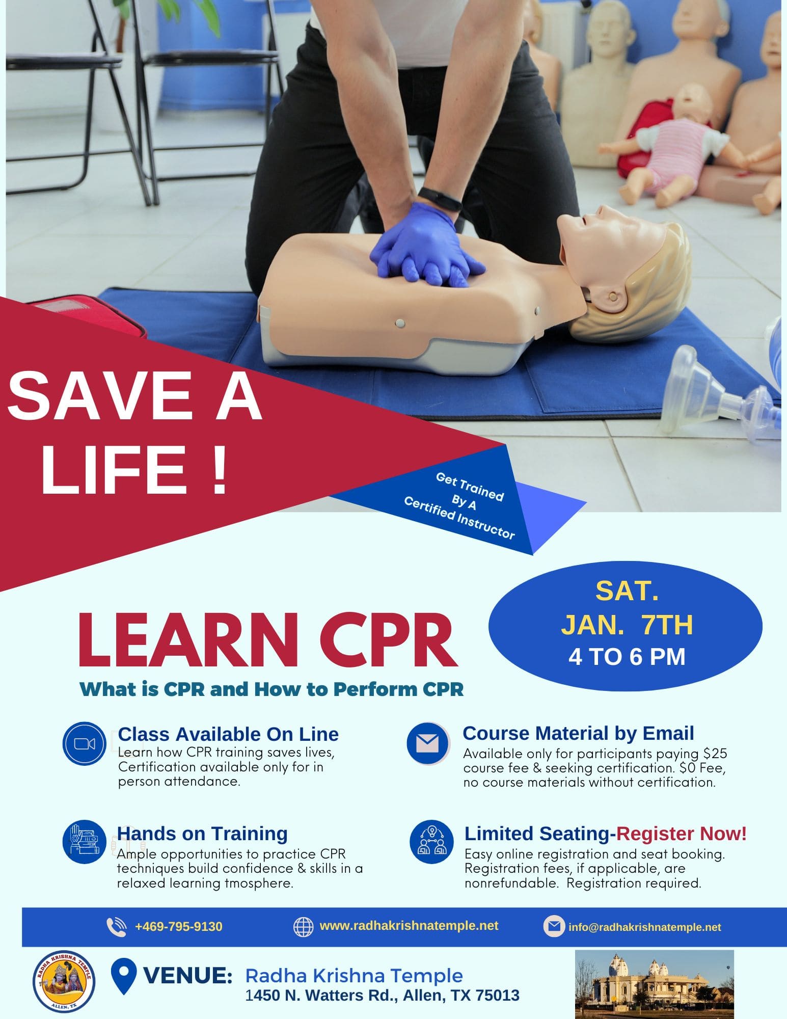 COMMUNITY CPR - SAVE A LIFE! | RKTemple